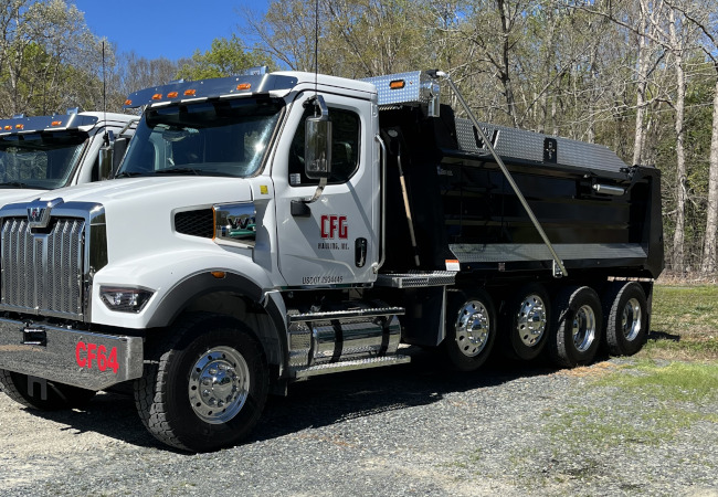Rock Hauling, Greensboro, NC | CFG Hauling, Inc.